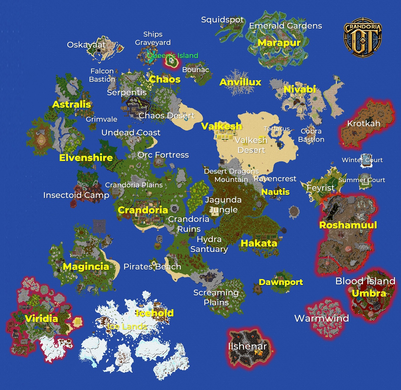 Mapa PVP - CrandoriaOT